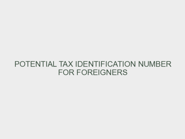 Potential Tax Identification Number for Foreigners - Simply TR